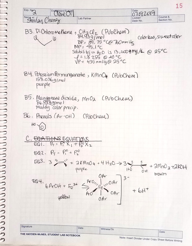 The extraction of clove oil via simple distillation. – Basic Sciences